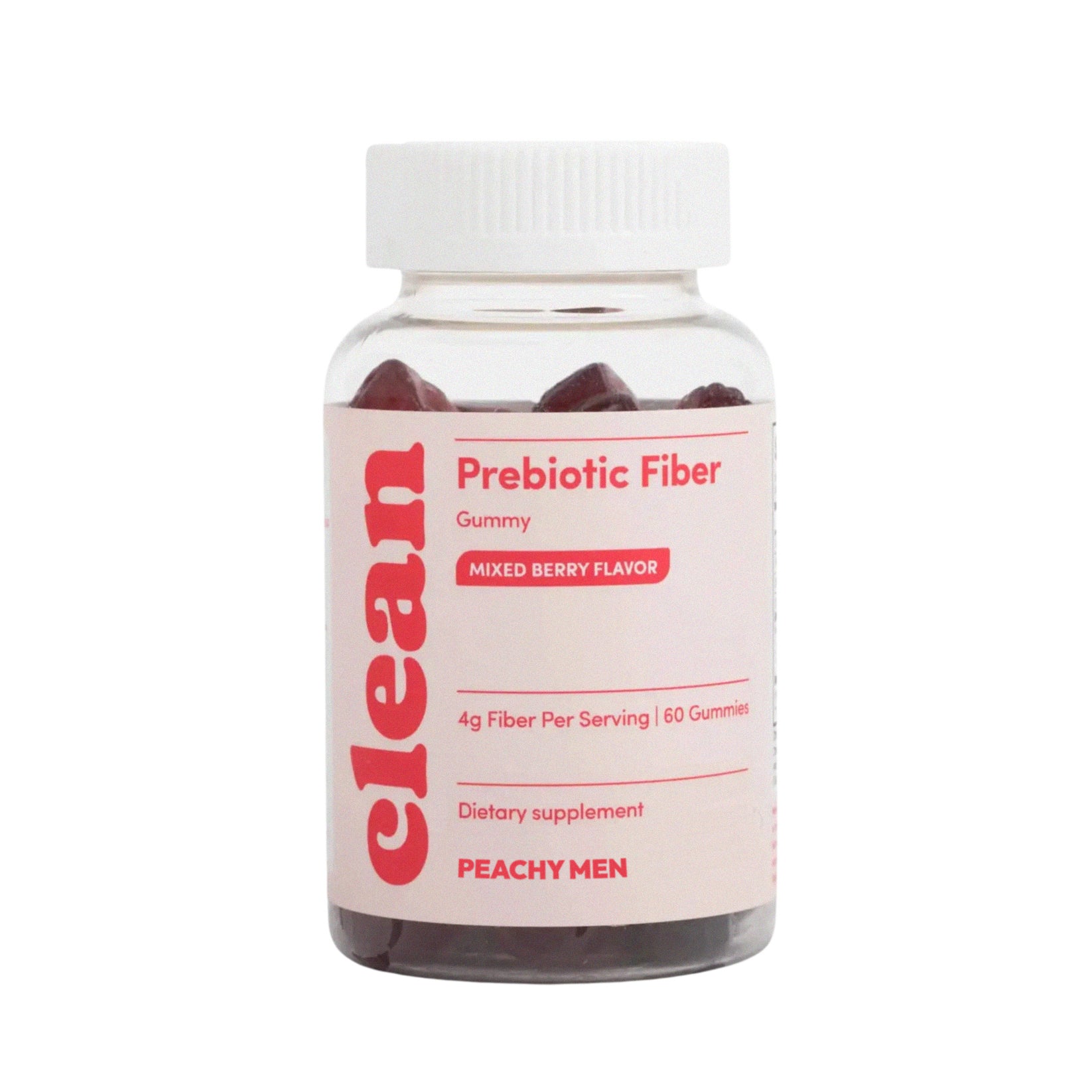 Peachy Clean Mixed Berry Fiber Gummies – Peachy Men